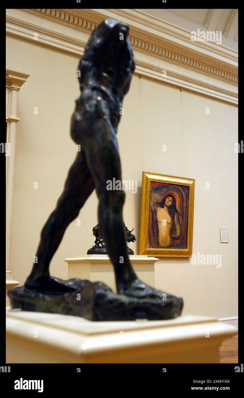 The painting "Madonna" by the Norwegian artist Edvard Munch at the ...