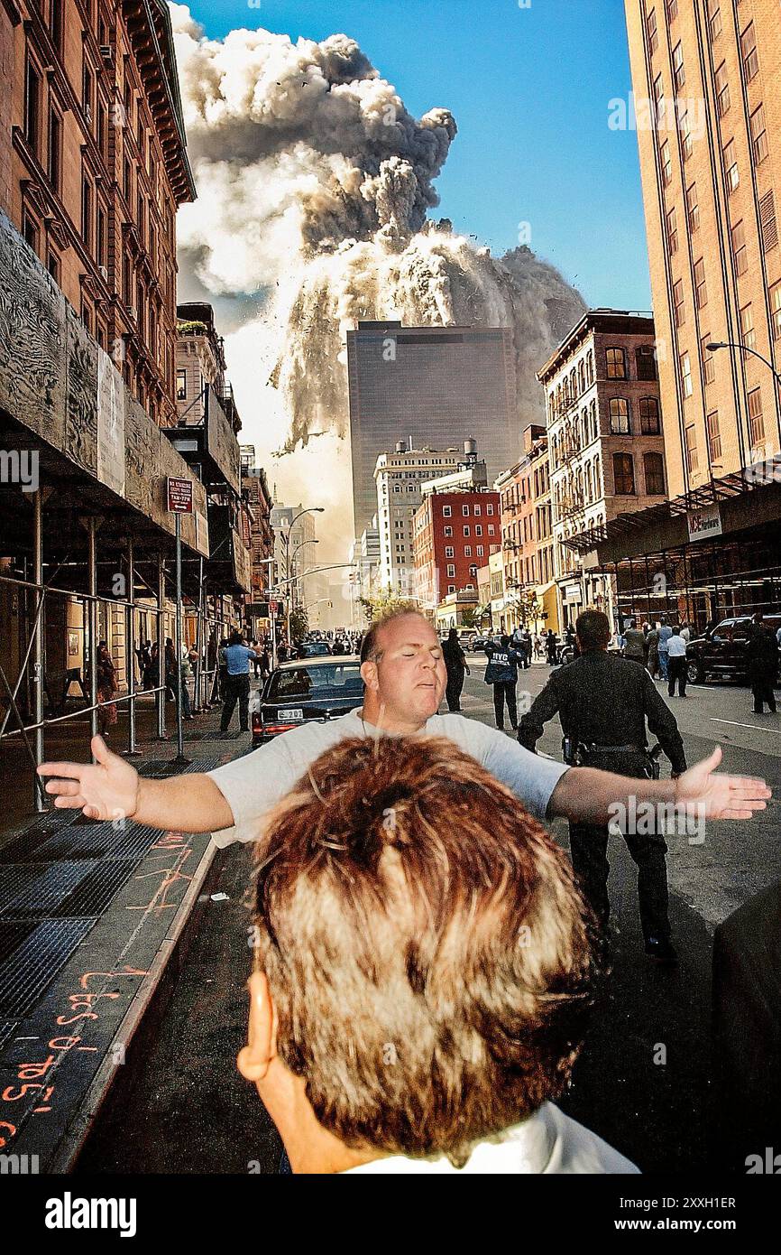 Two commercial jetplanes crashes into each of twin towers of the World ...