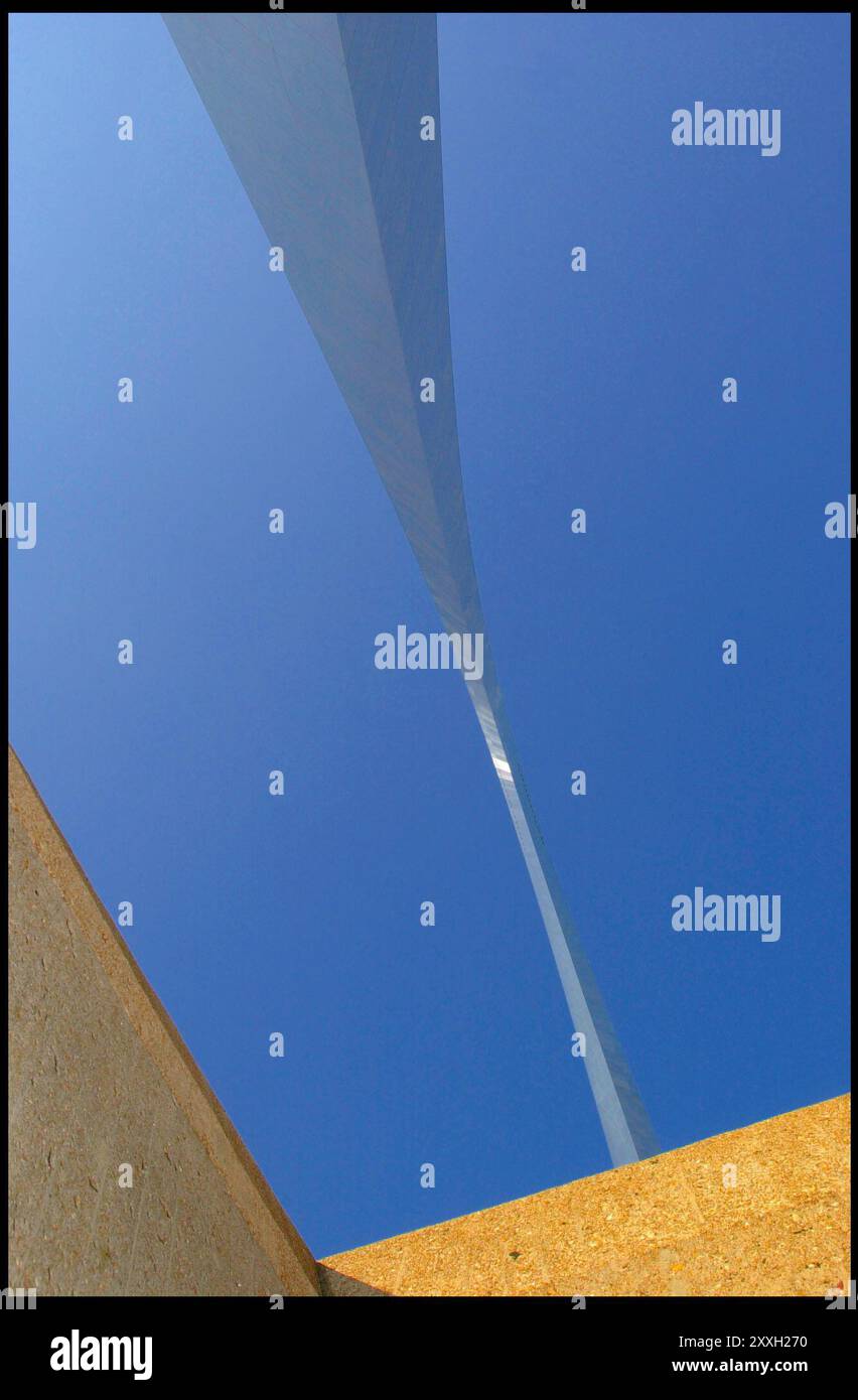 The Gateway Arch in St. Louis. The Arch is 630 feet high, and was ...
