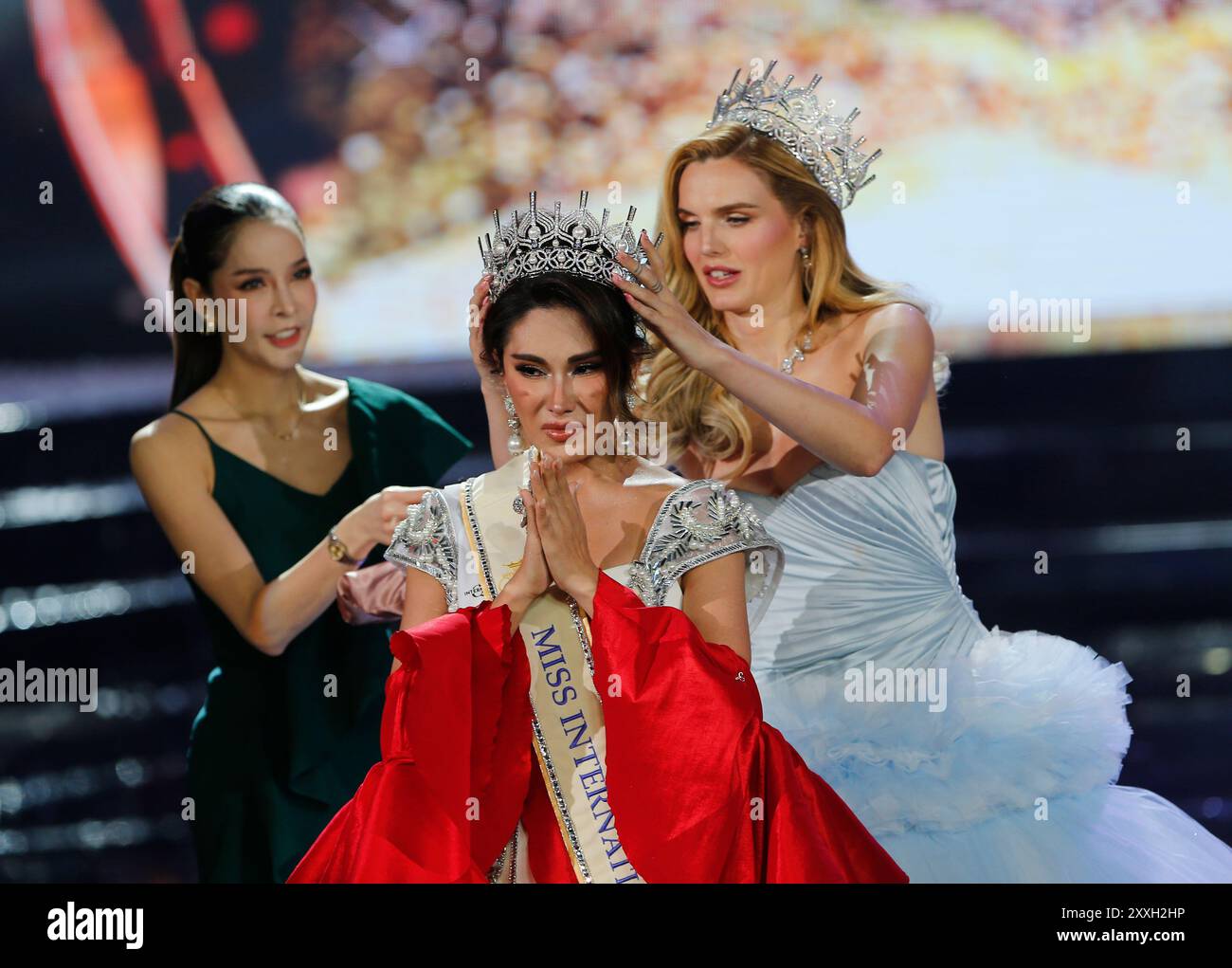 Pattaya, Thailand. 24 Aug, 2024. Catalina Marsano from Peru is being ...