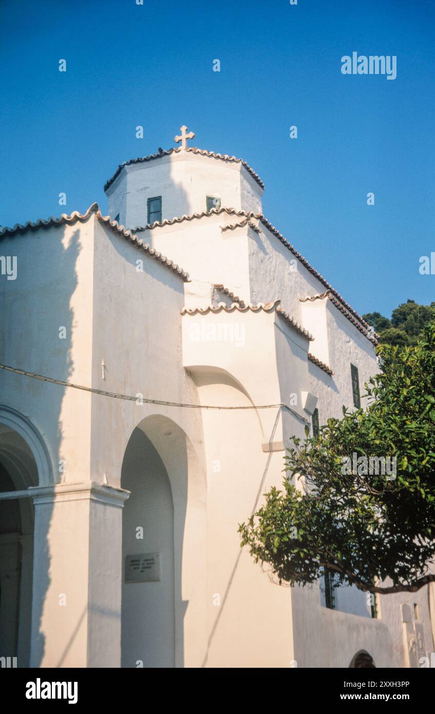 A church in Poros. Greece in the 70s Stock Photo - Alamy