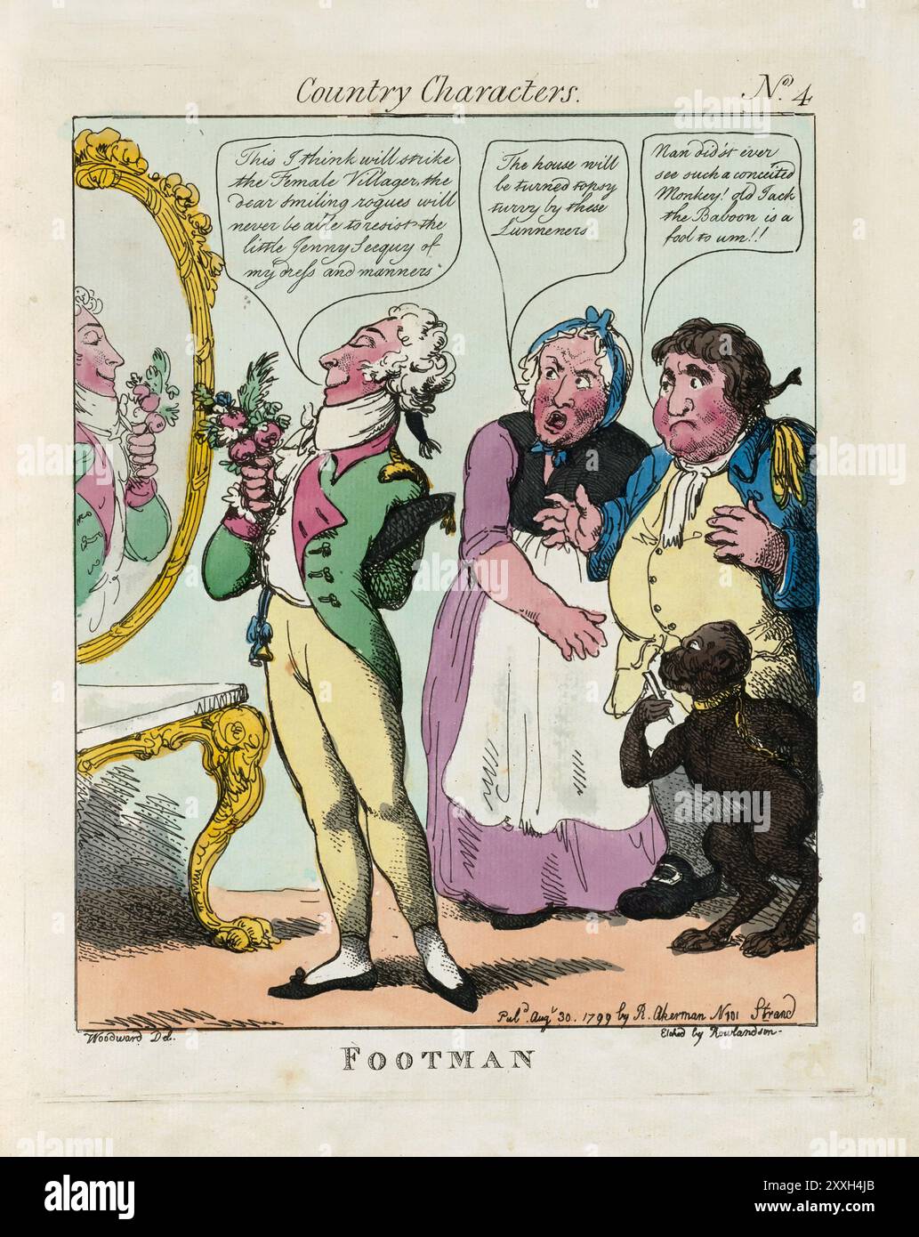 Watercolur drawings of Country Characters by George Woodward published ...