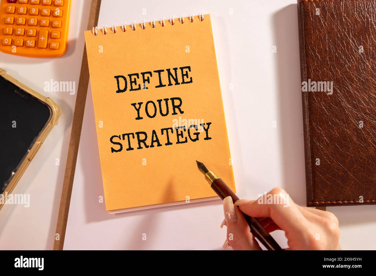 Define Your Strategy write on Sticky Notes. Motivation conceptual Image ...
