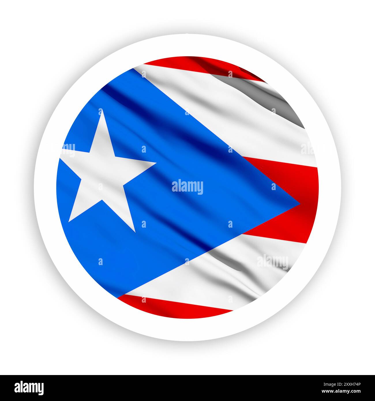 Puerto rico flag circle hi-res stock photography and images - Alamy