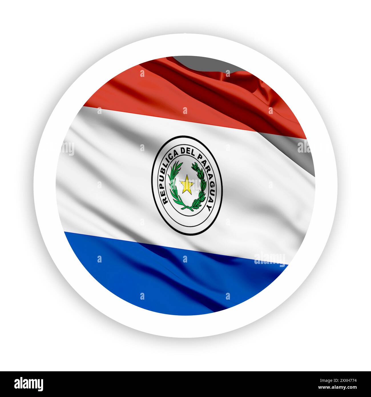 Paraguay circle flag hi-res stock photography and images - Alamy