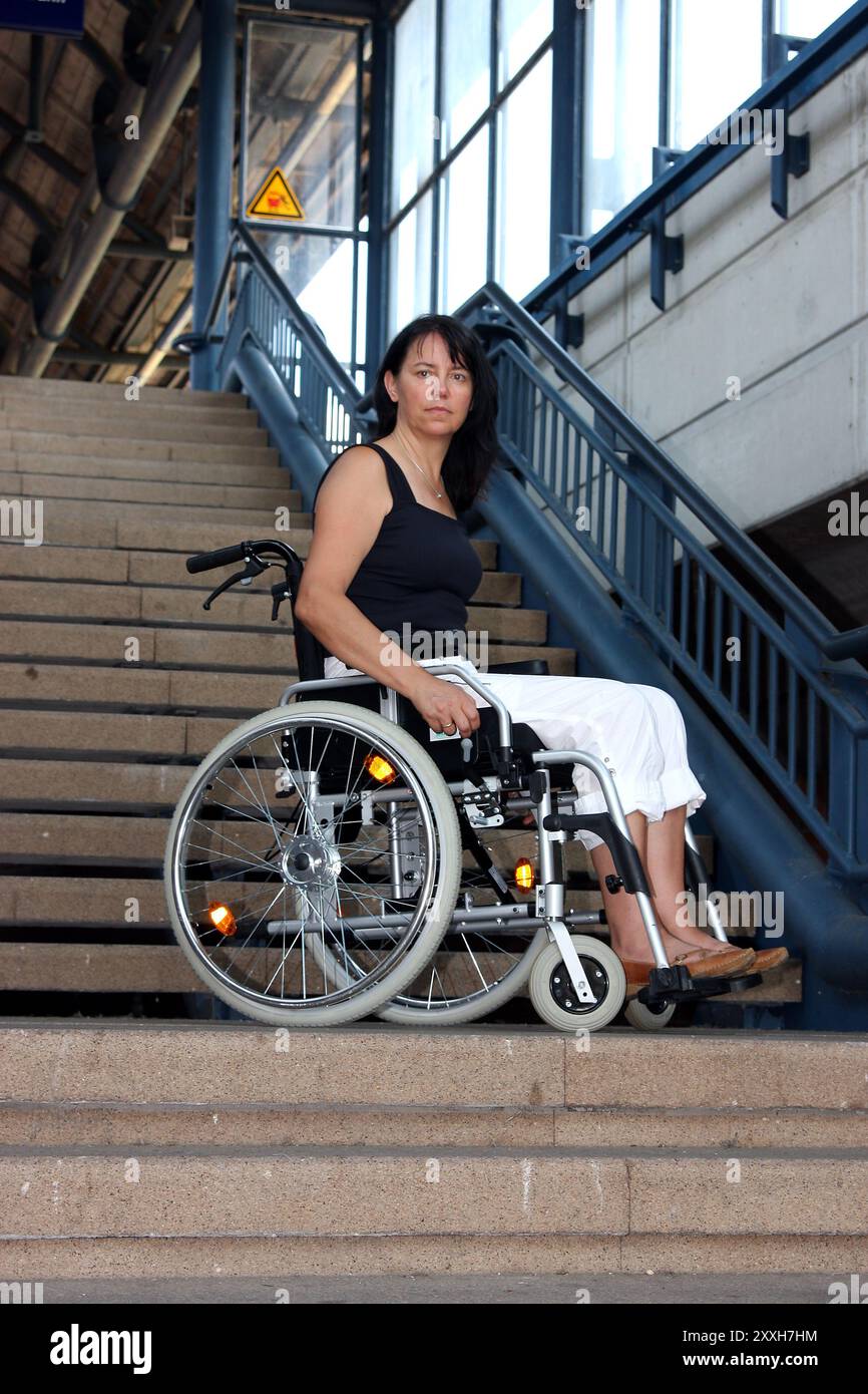 Disability access stairs chair hi-res stock photography and images - Alamy