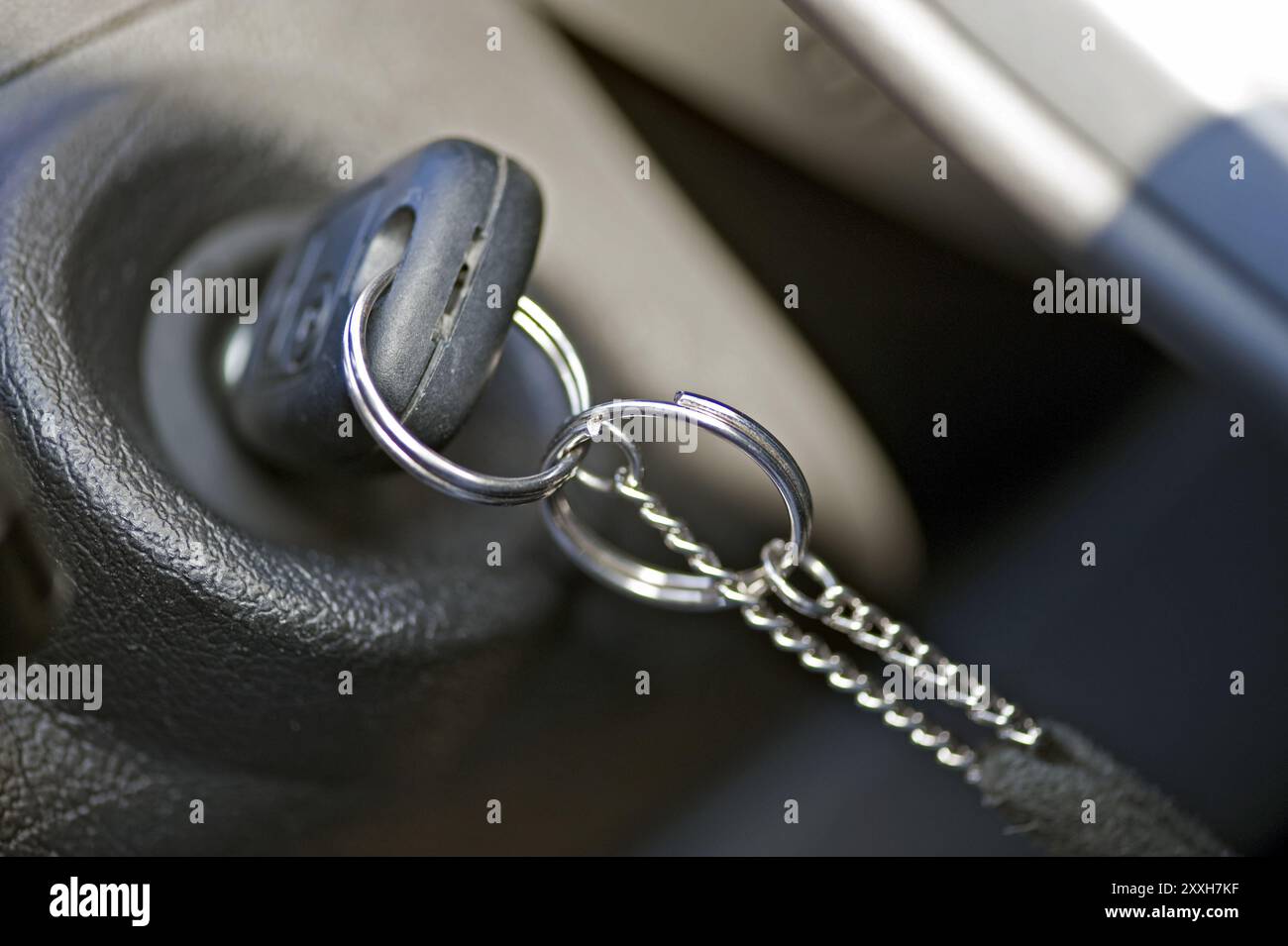 Car key stuck in the lock Stock Photo - Alamy