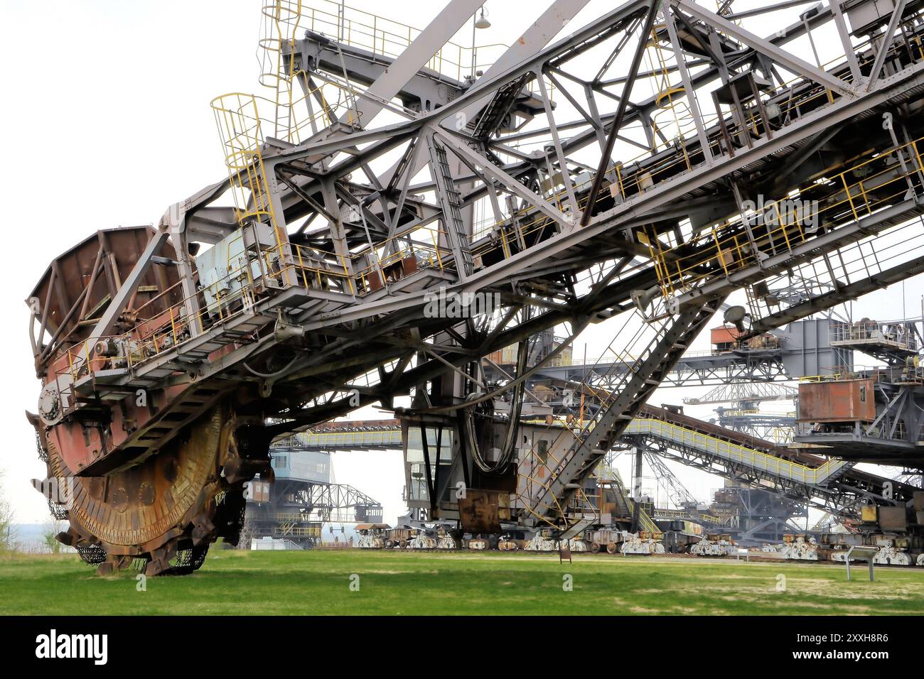 Coal excavator in a disused open-cast lignite mine Stock Photo - Alamy