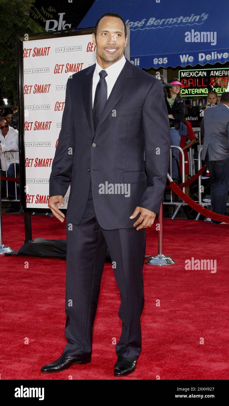 Dwayne Johnson at the Los Angeles premiere of 'Get Smart' held at the ...