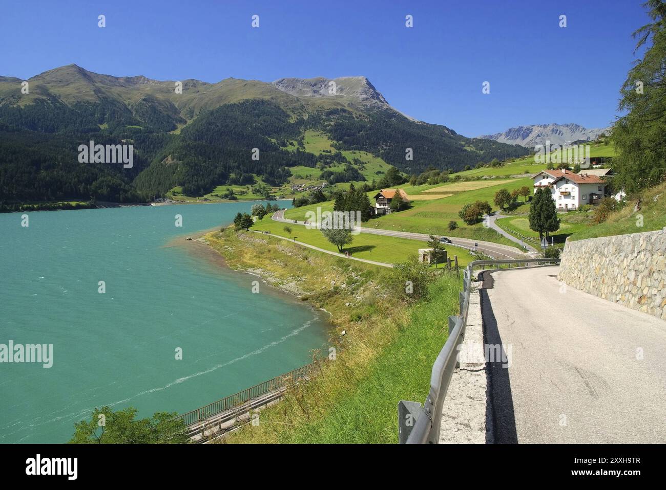 Reschen dam hi-res stock photography and images - Alamy