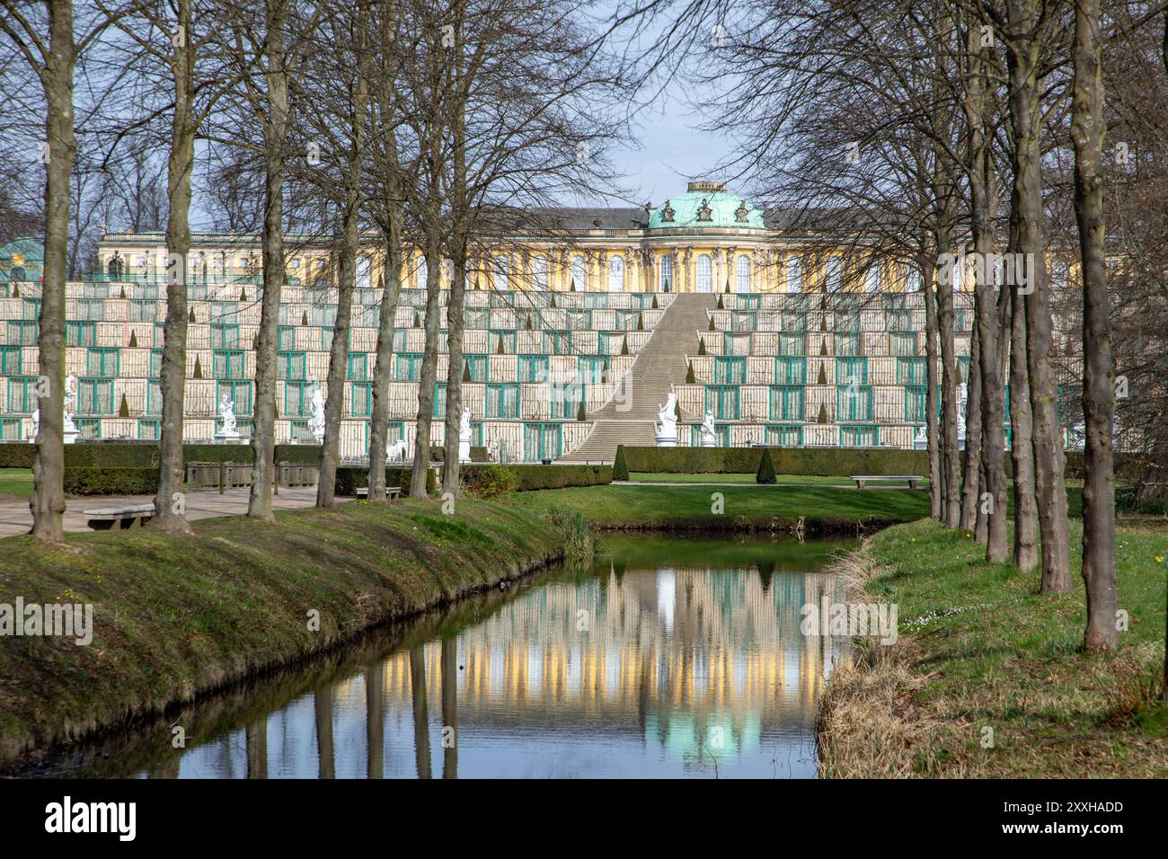 Sanssouci palace and park, Potsdam, Germany, an Unesco world heritage ...