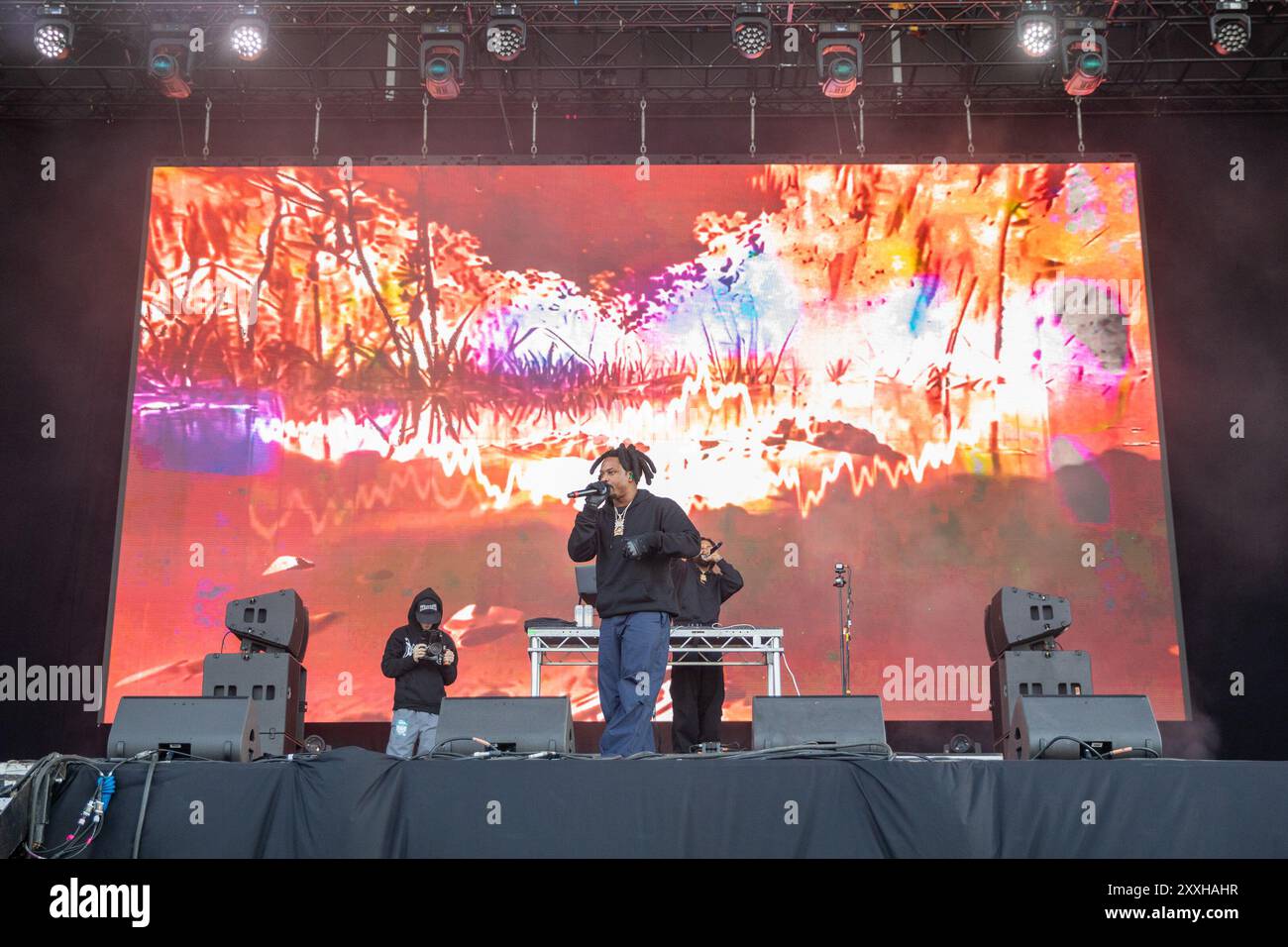 Leeds, England, 24th August, 2024. Denzel Curry playing the Chevron ...