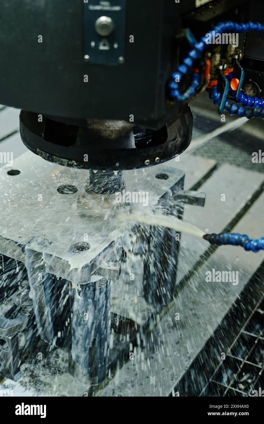 Advanced machinery using high-pressure water jets for cutting metal ...