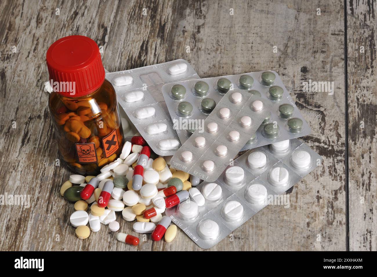 An overdose of drugs Stock Photo - Alamy