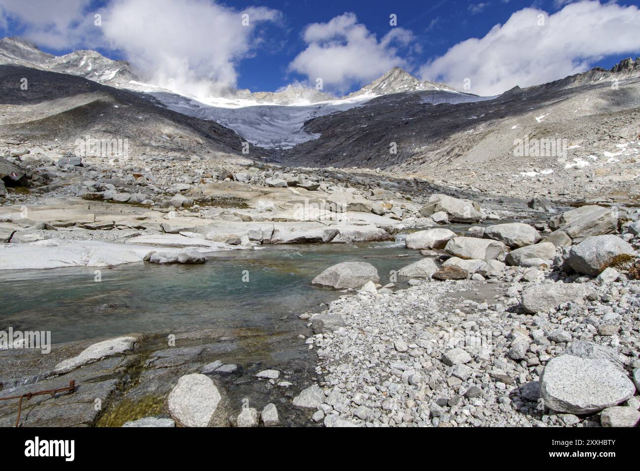 Mountain stream in the northern Italian Alps, South Tyrol Stock Photo ...