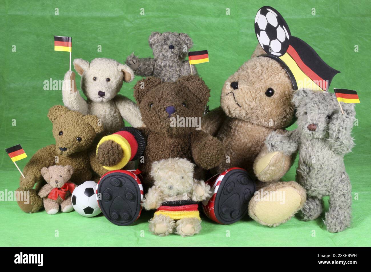 German football fans (teddy bears Stock Photo - Alamy