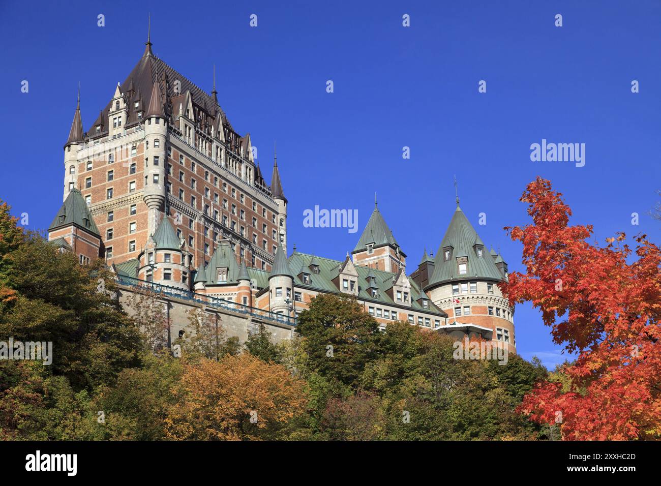 The chateau frontenac in Quebec Stock Photo - Alamy