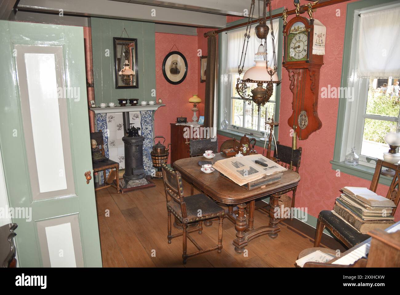 Texel, Netherlands. June 2022. The interior of a Dutch living room from ...