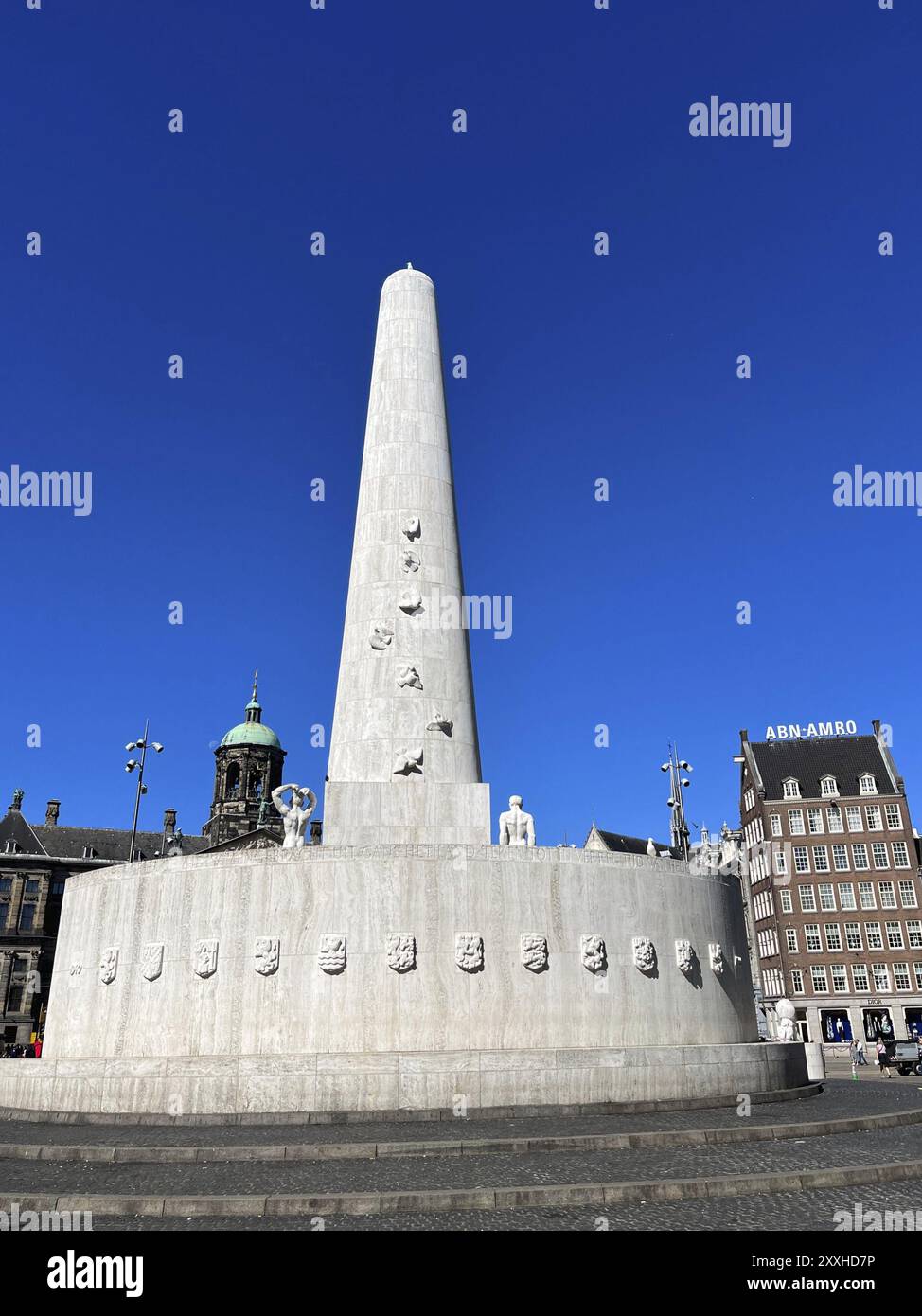 Amsterdam, Netherlands. august 26, 2023.The monument on Dam Square in ...