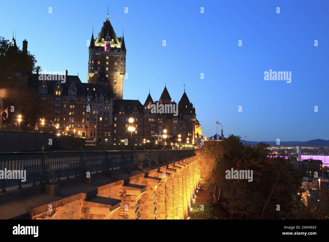 The chateau frontenac in Quebec Stock Photo - Alamy