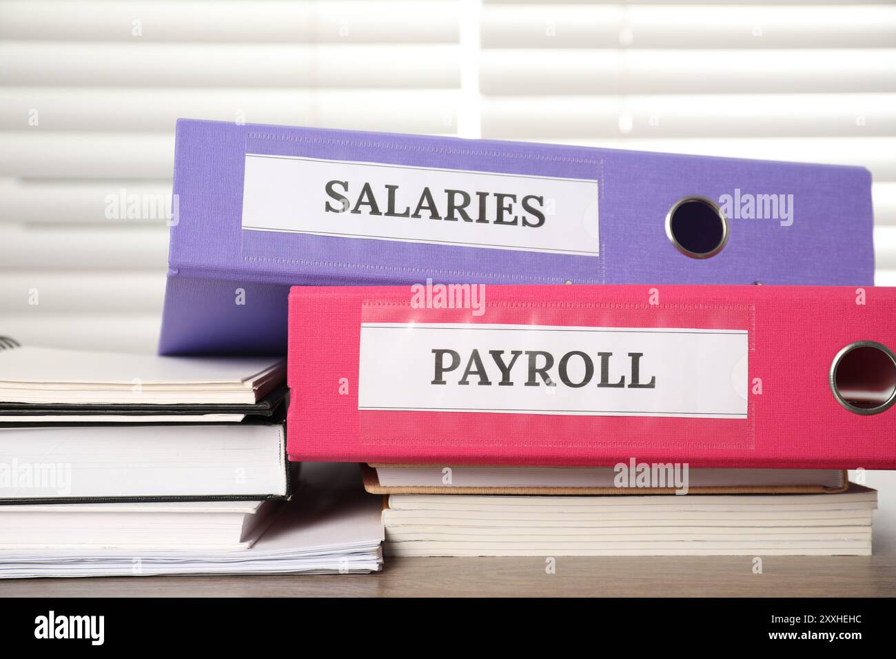 Folders with payroll accounting hi-res stock photography and images - Alamy