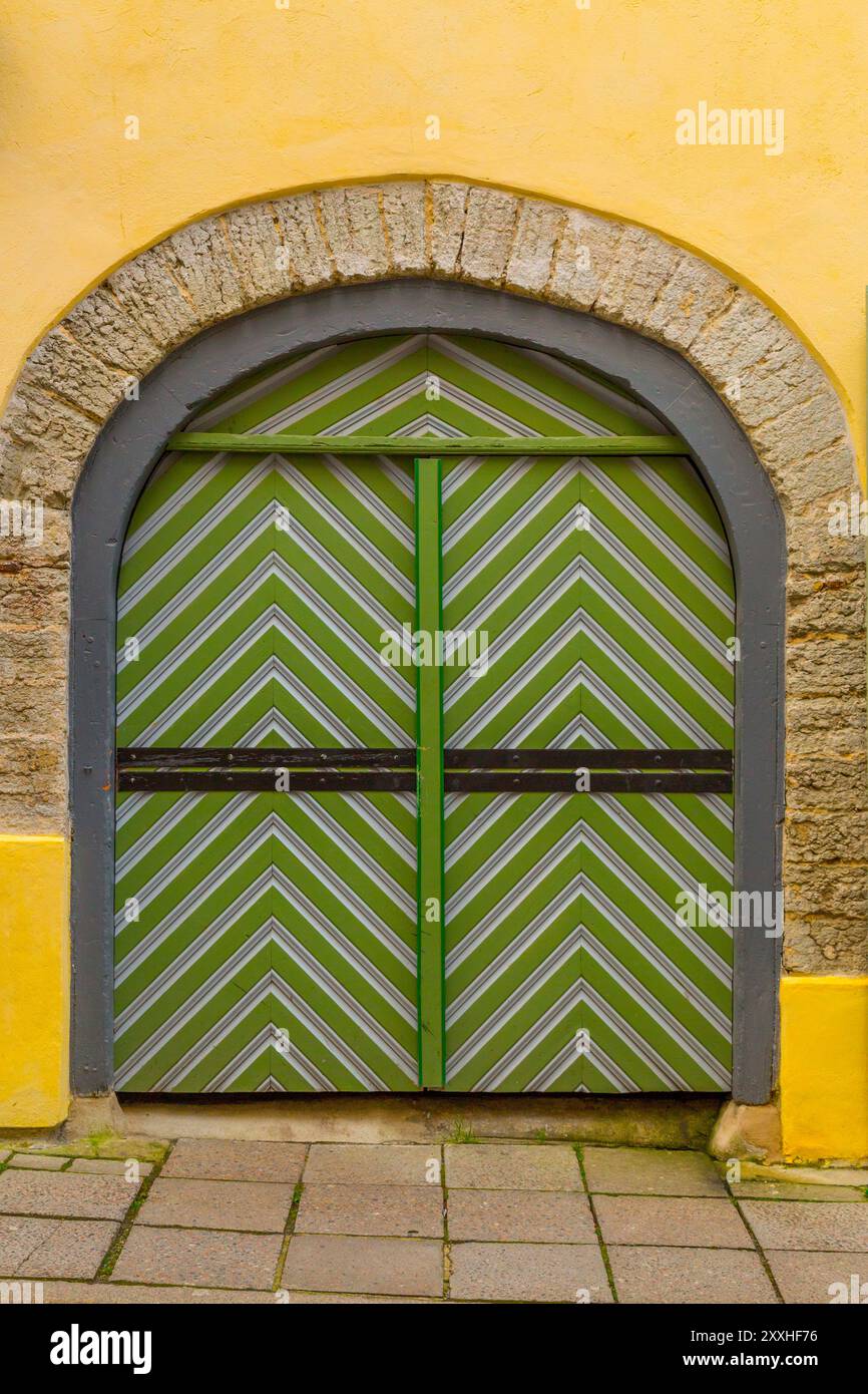 Eastern Europe, Baltic States, Estonia, Tallinn. Old town, door Stock ...
