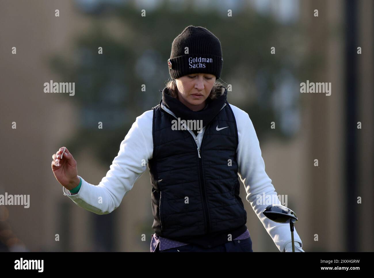 United States' Nelly Korda, looks dejected after her tee shot on the ...