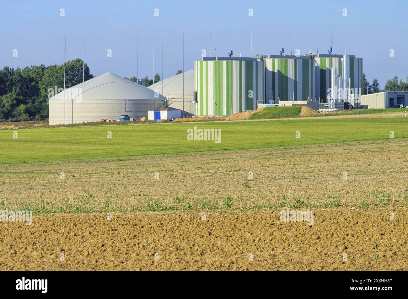 Biogas plant, biogas plant 83 Stock Photo - Alamy