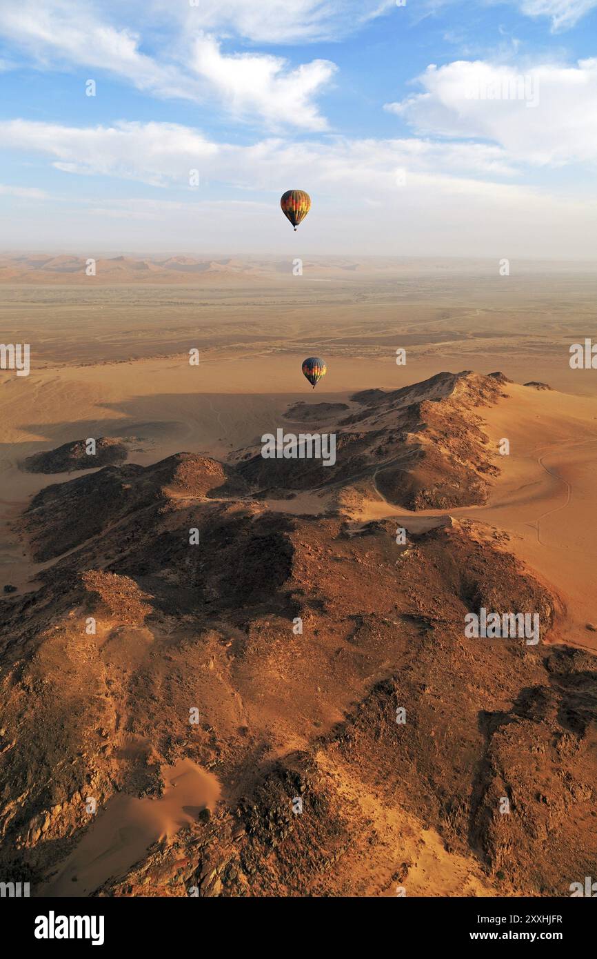 Hot air balloon ride over the Namib in the Namib-Naukluft National Park ...