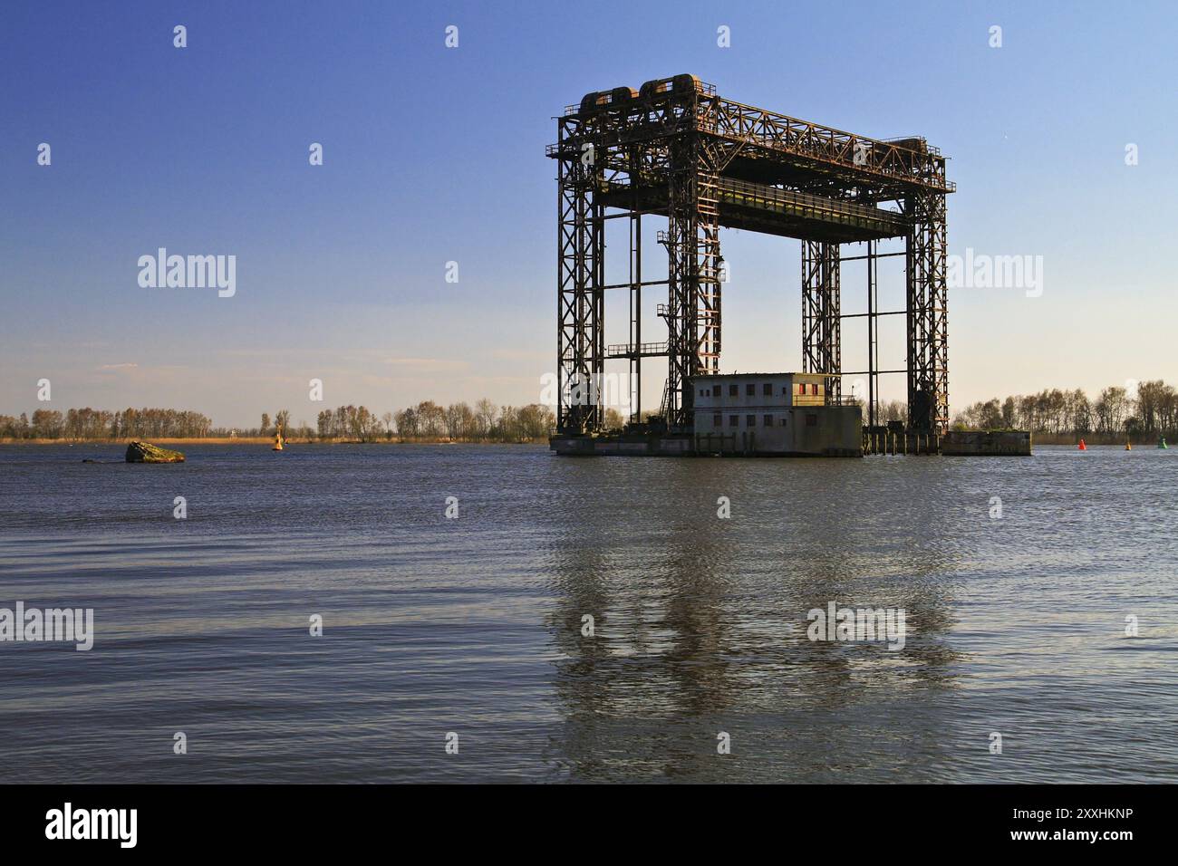 Remains of the railway bridge in Karnin Stock Photo - Alamy