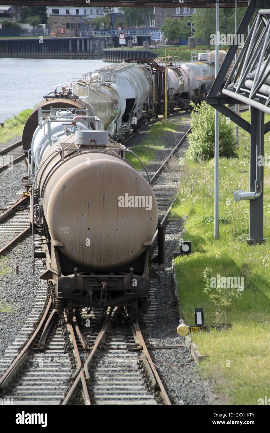 Railway goods train hi-res stock photography and images - Alamy
