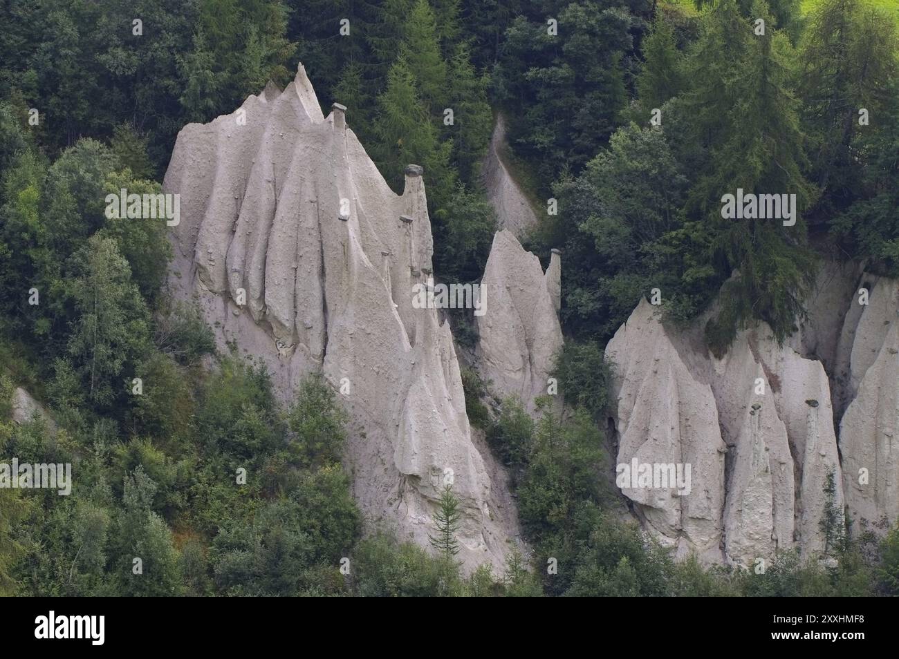 Terenten earth pyramids a geological feature, Terenten in Dolomites ...