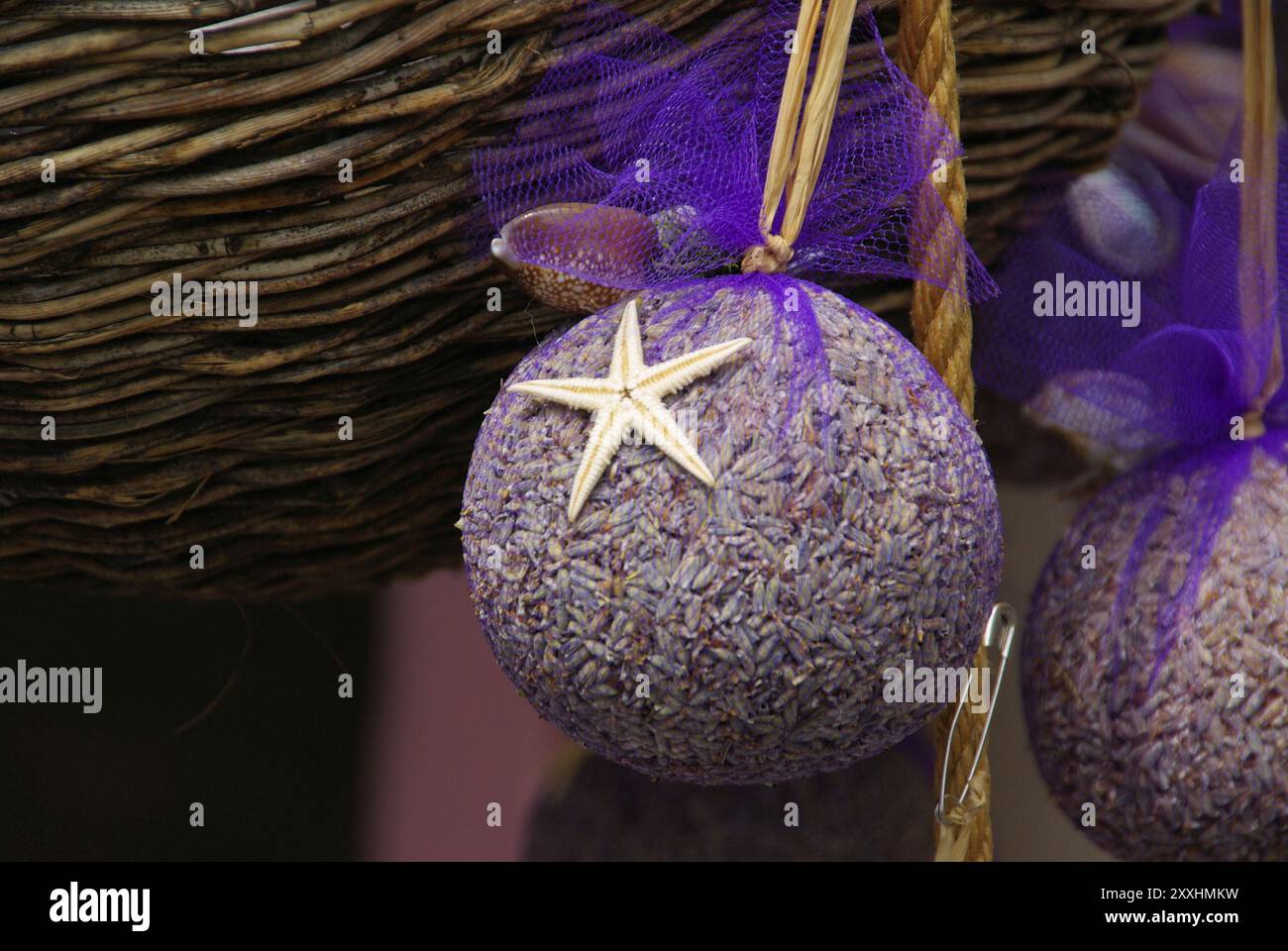 Lavender ball, lavender ball Stock Photo - Alamy