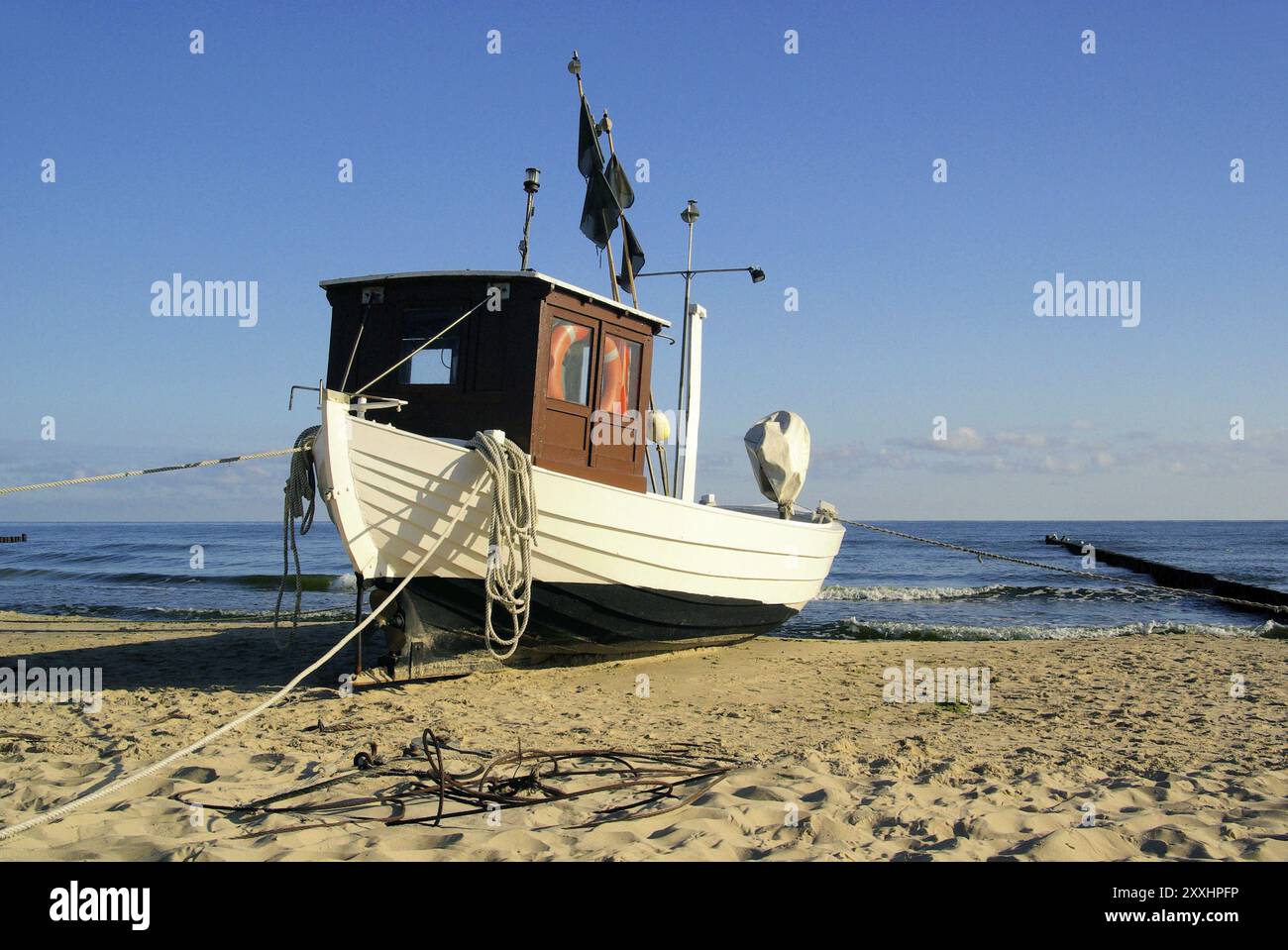 Fishing cutter on the beach, fishing cutter on the beach 02 Stock Photo ...