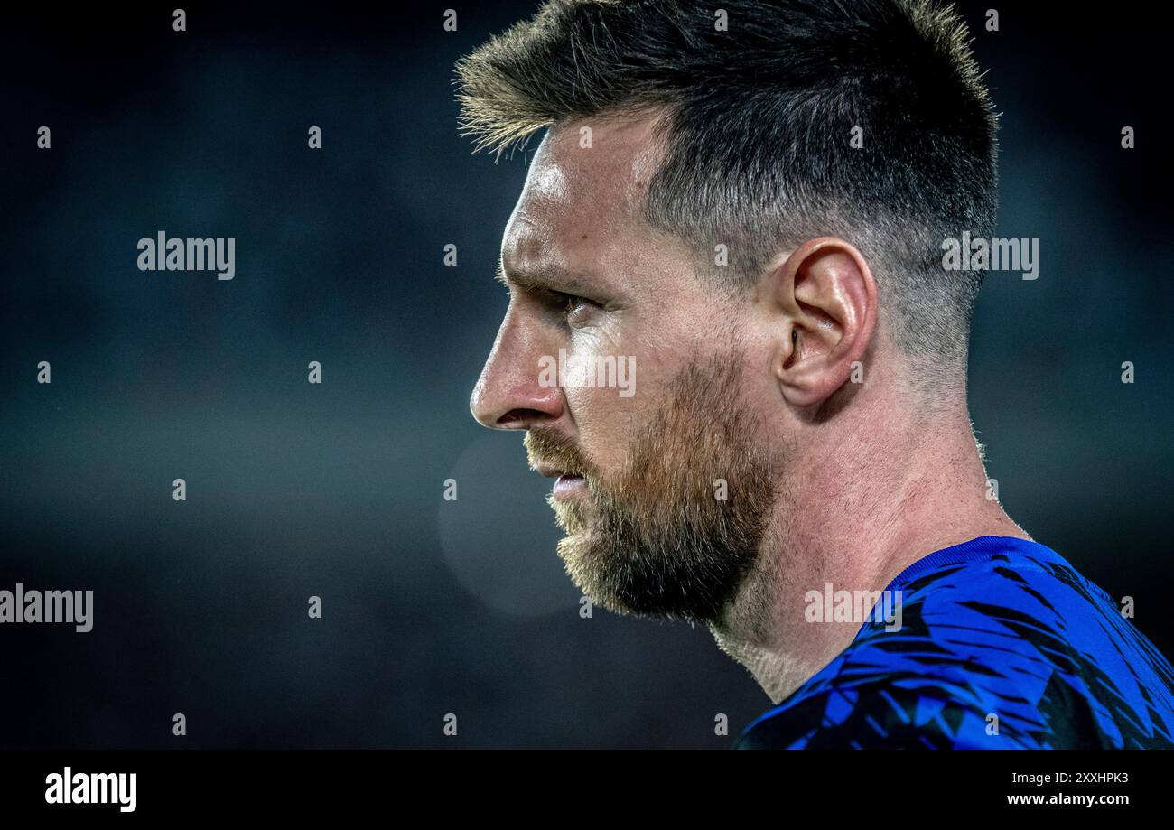 Lionel Messi in Monumental Stadium. Argentina Soccer Team Stock Photo ...
