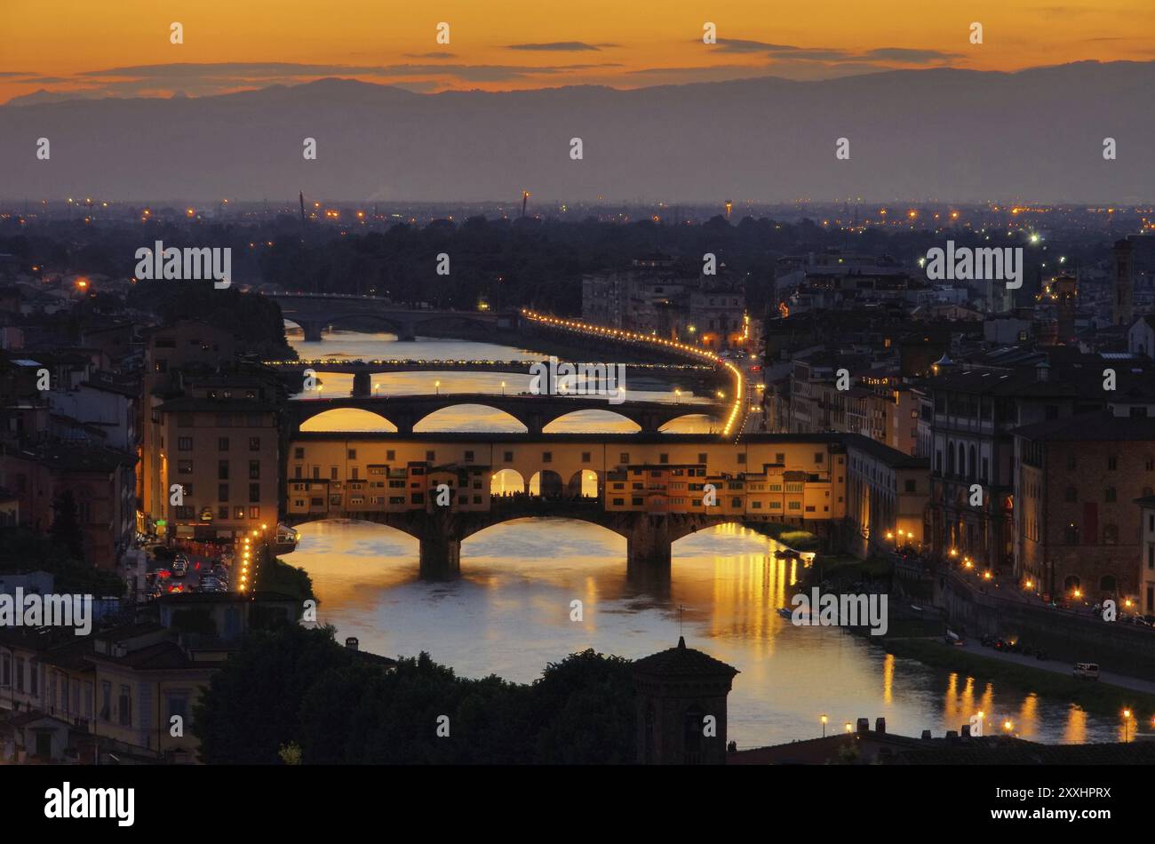 Florence bridge, Florence bridge 13 Stock Photo - Alamy