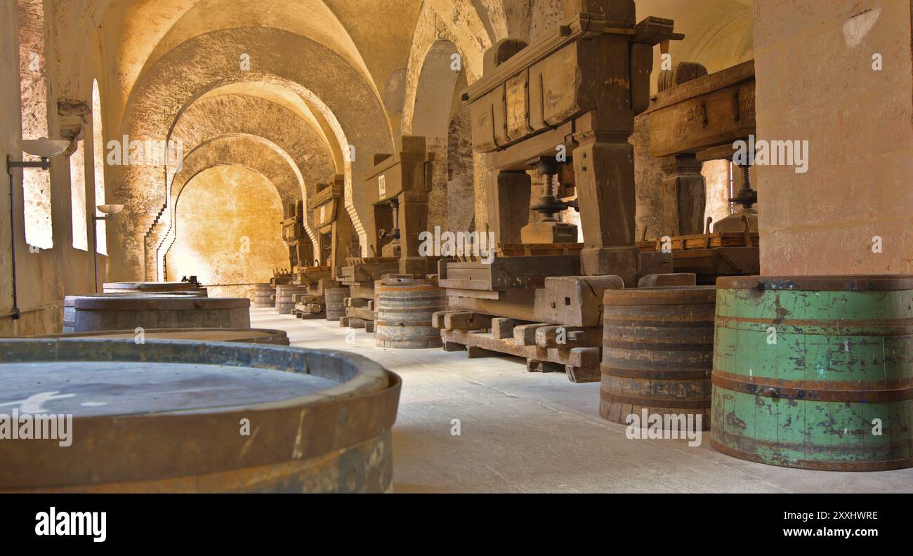 Old wine cellar in Eberbach Monastery Stock Photo - Alamy
