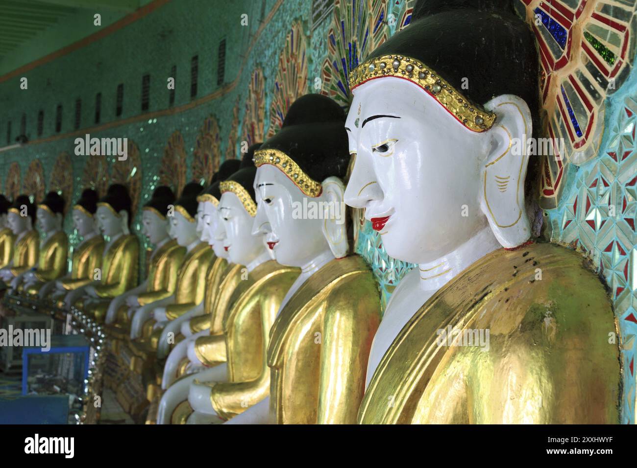 Umin Thounzeh Temple in Sagaing Stock Photo - Alamy