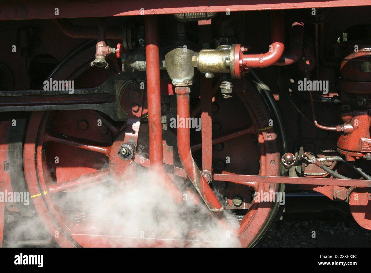 Steam locomotive wheels Stock Photo - Alamy