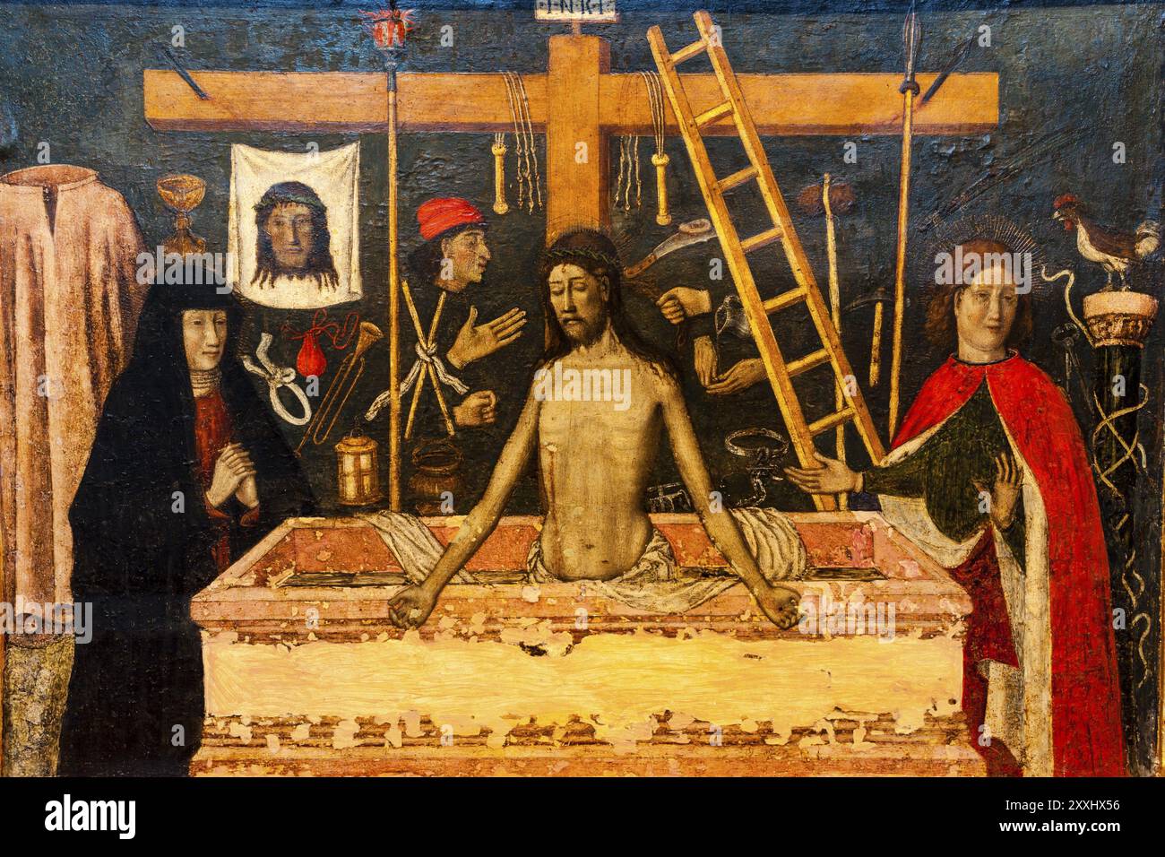 Altarpiece of Saint George, predela, Christ male of pains, years 1468 ...