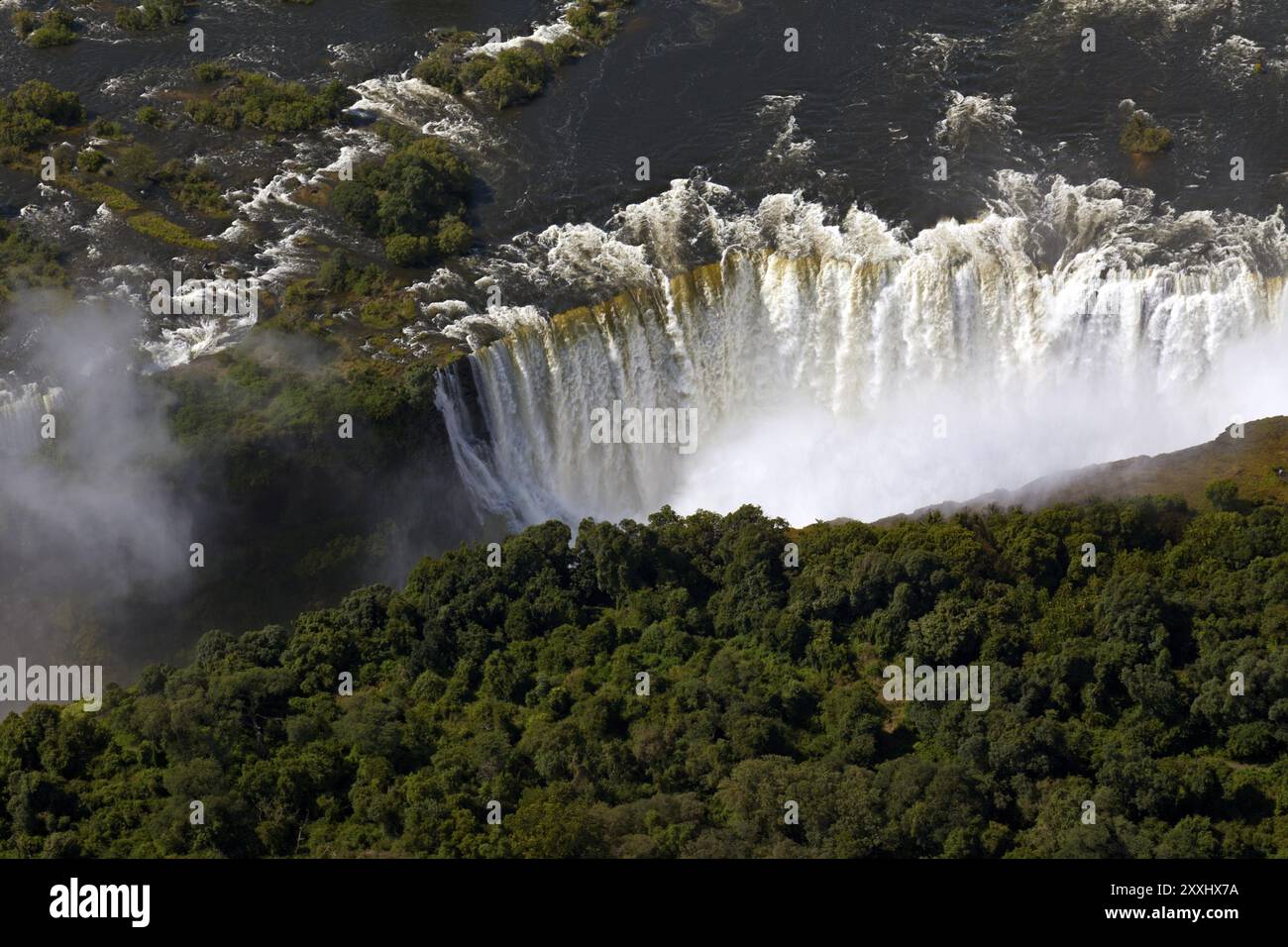 Aerial view of the Victoria Falls Stock Photo - Alamy