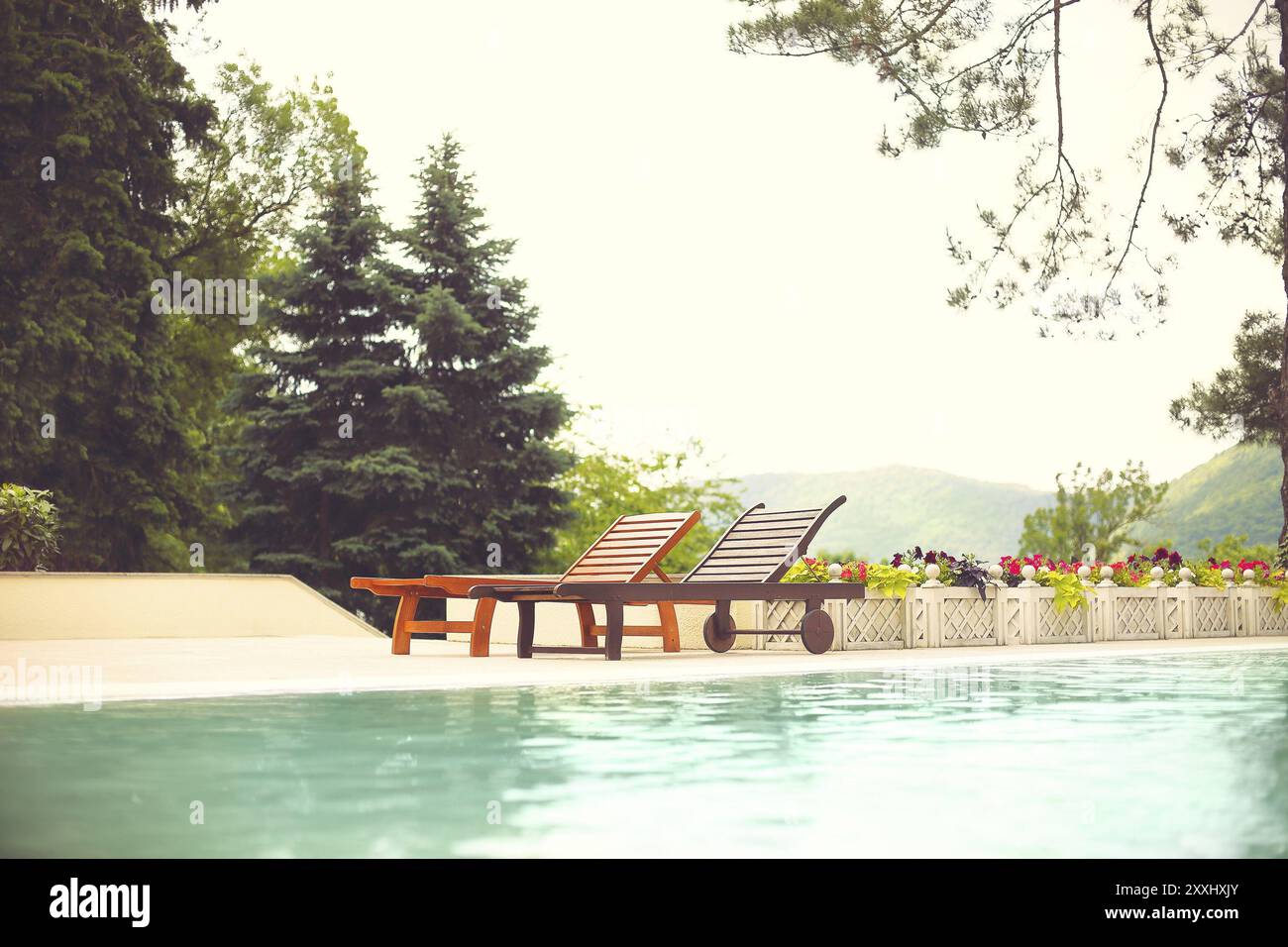 Retro tourist resort hi-res stock photography and images - Alamy