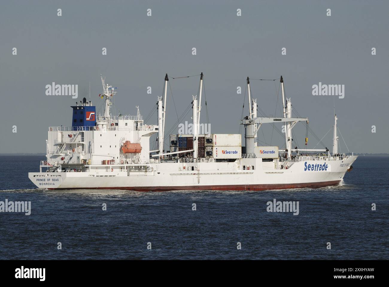 Reefer vessel Prince of Seas in port on 30.08.2008 off Cuxhaven IMO ...