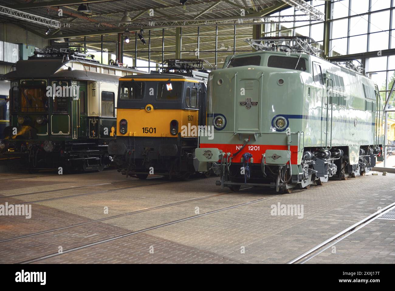 Utrecht, Netherlands. May 2023. Old dutch trains at the Railroad museum ...