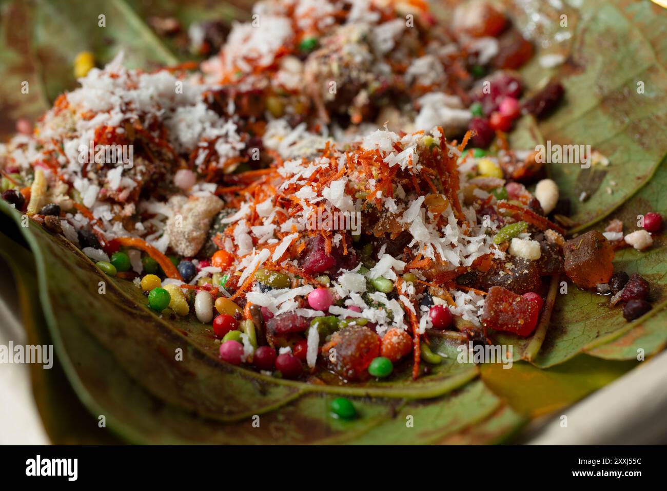 A closeup view of a paan Stock Photo - Alamy
