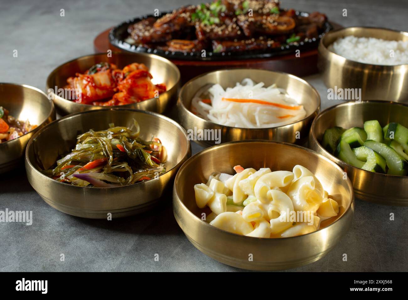 Korean barbecue banchan hi-res stock photography and images - Alamy