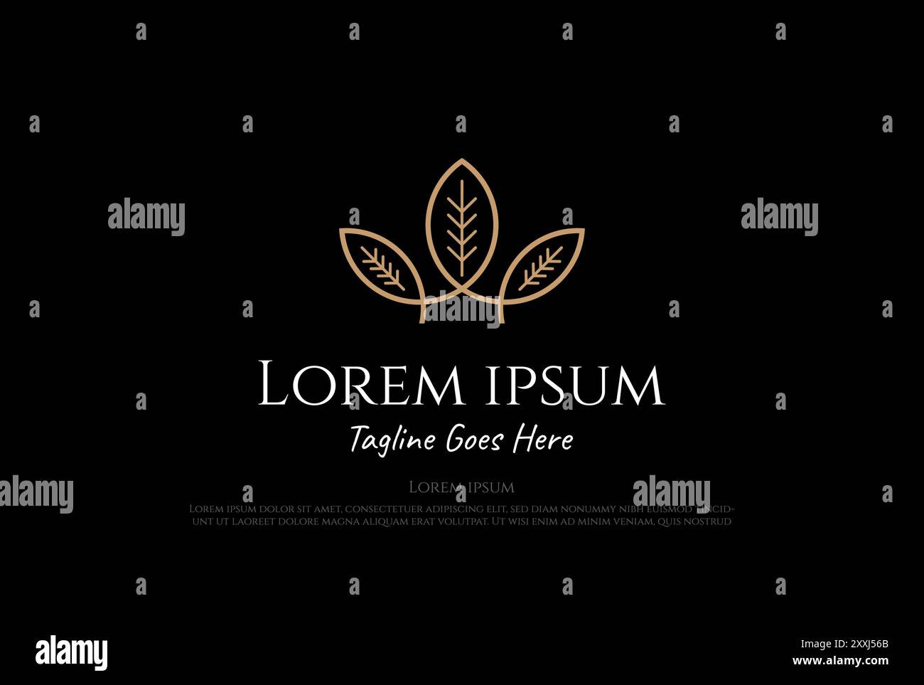 Elegant Luxury King Queen Crown Leaf Flower Plant Nature Logo Design ...