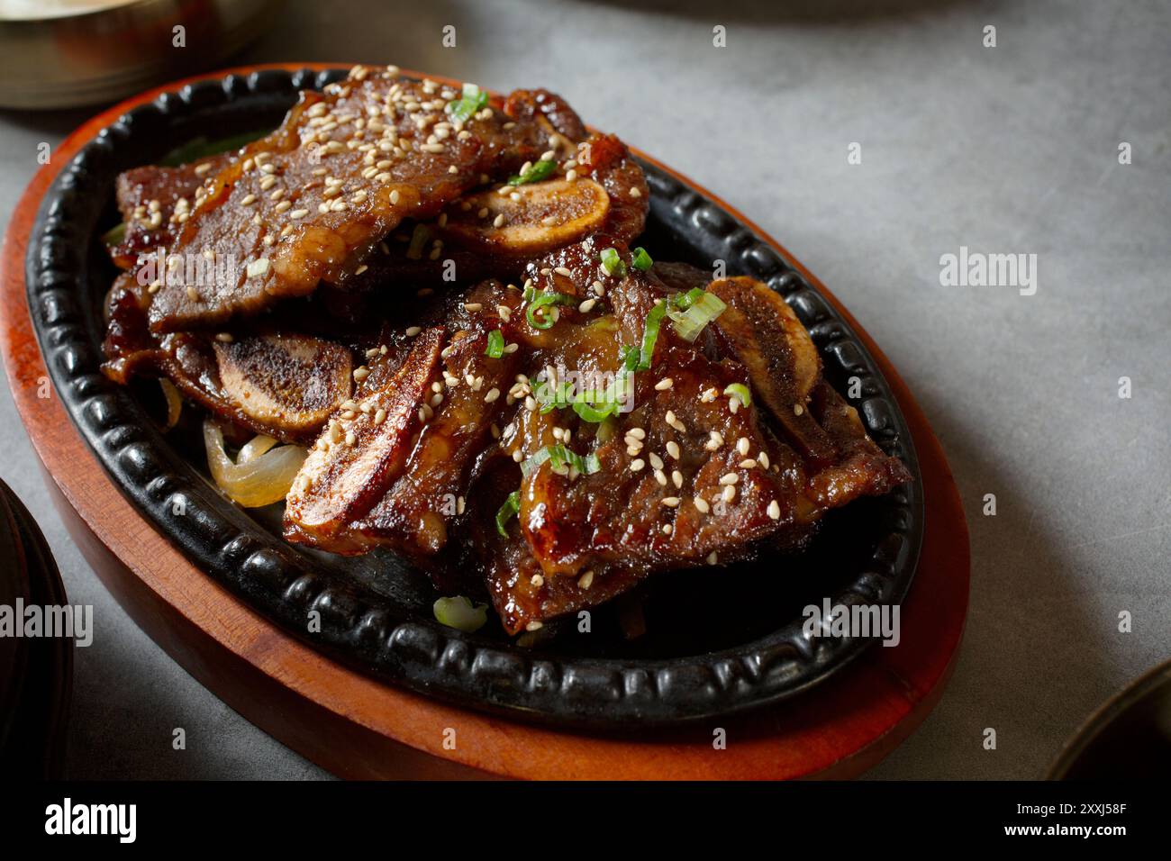 A view of an entree of galbi Stock Photo - Alamy