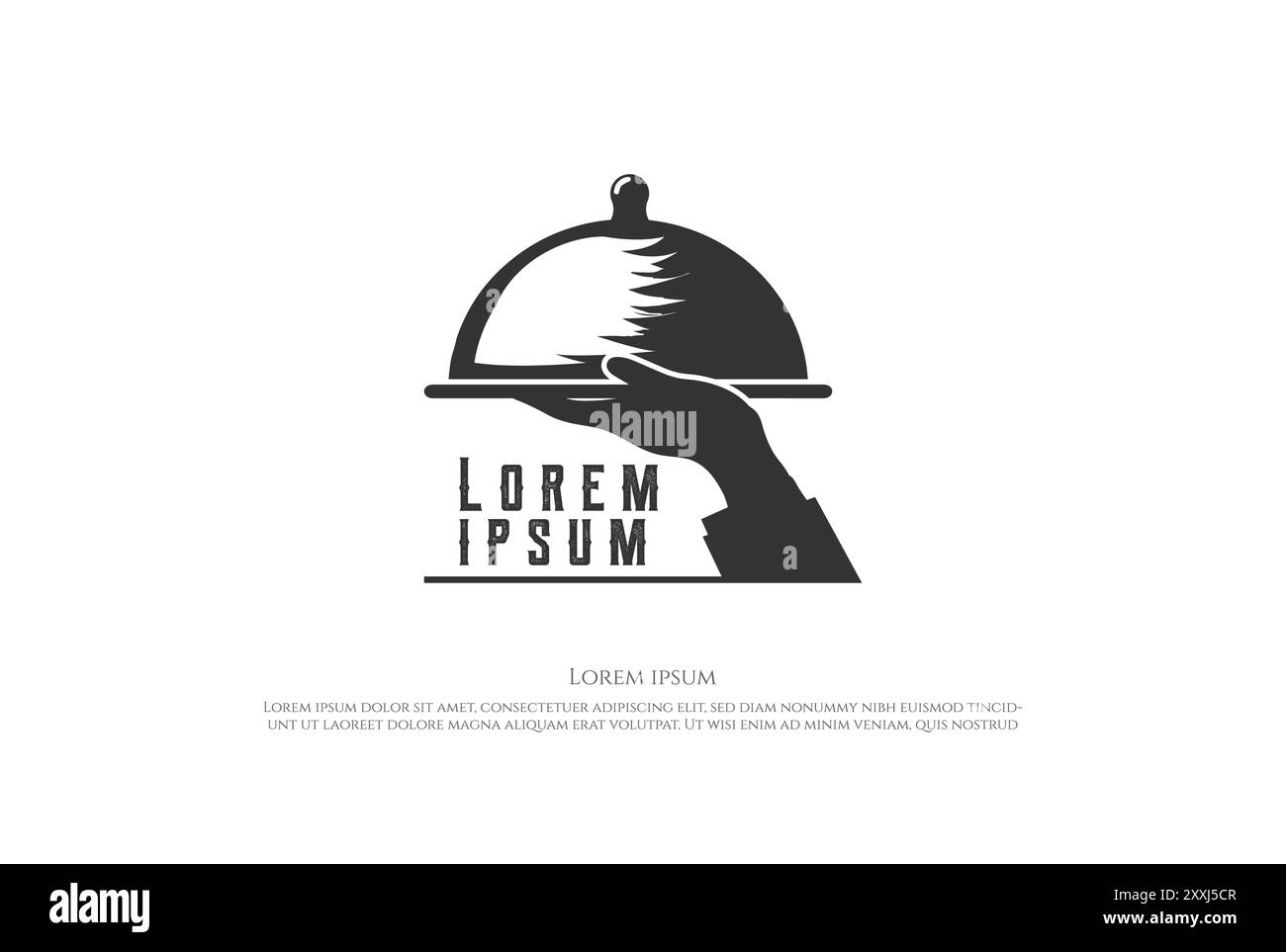 Retro Vintage Cloche Food Serving Tray for Catering, Restaurant ...