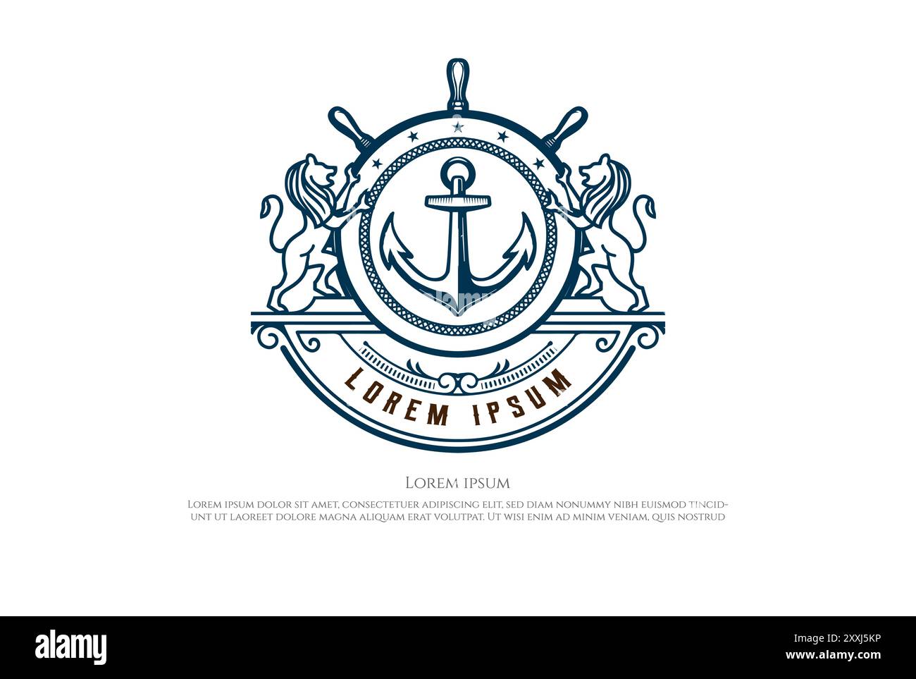 Steering ship to port Stock Vector Images - Alamy